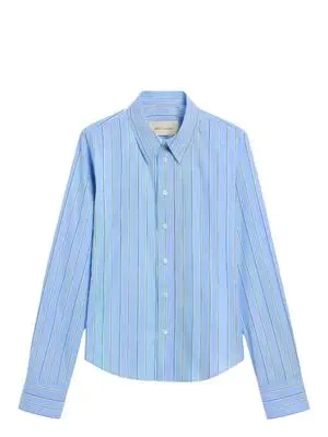AMI Paris Vertical Stripe Shirt - Blue