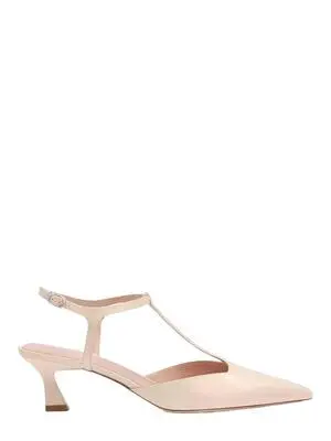 STUART WEITZMAN Vinnie T-strap Pumps - Neutrals