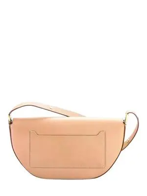 Burberry Olympia Zip Leather Small Shoulder Bag - Neutrals