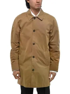 Corneliani Raglan-sleeve Button-up Coat - Brown