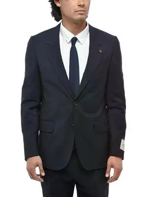 Corneliani Single-breasted Peak-lapel Suit - Blue