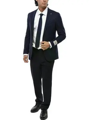 Corneliani Cc Collection Single-breasted Patch-pocket Blazer - Blue
