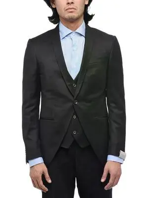 Corneliani Single-breasted Suit - Black