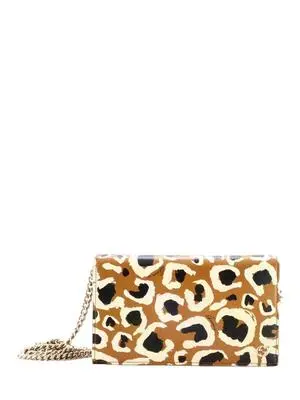 GUCCI Gucci Betty Chain Wallet Printed Leather Clutch Bag