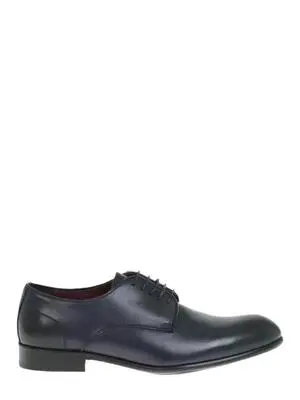 Corneliani Leather Derby Shoes - Blue