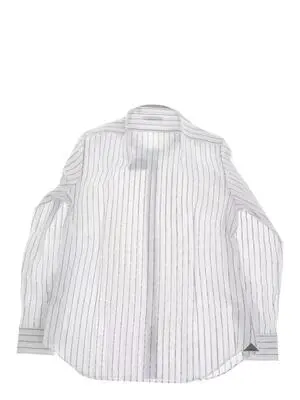 Corneliani Striped Cotton Shirt - White
