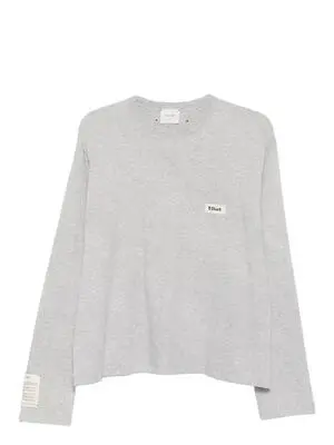 ALYSI Long-sleeved Crewneck T-shirt - Grey