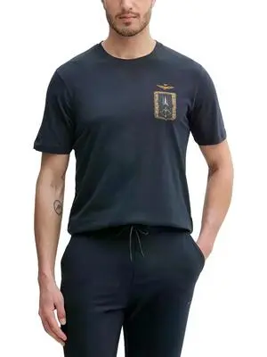 AERONAUTICA MILITARE Logo-print T-shirt - Blue