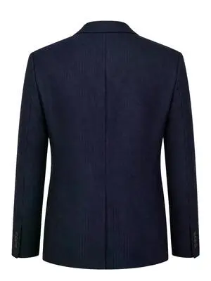 Corneliani Micro-patterned Single-breasted Jacket - Blue
