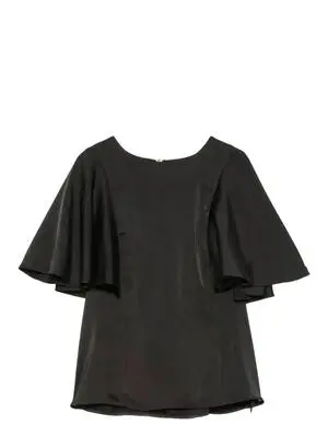 MICHAEL KORS Michael Kors Short Sleeve Ruffled Blouse