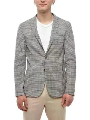 Corneliani Gingham Unlined Blazer - Brown
