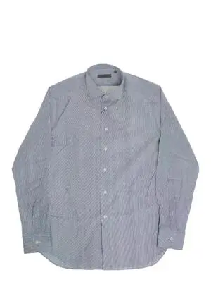 Corneliani Striped French-collar Shirt - Grey