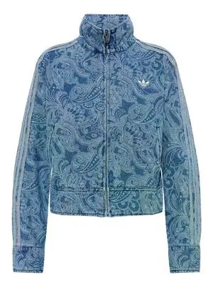 Adidas Liberty London Firebird Denim Track Top - Blue