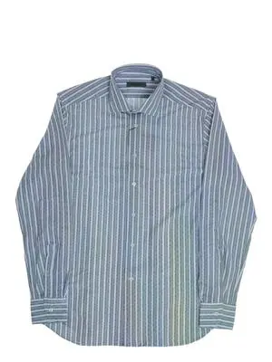 Corneliani Striped Long-sleeve Shirt - Blue
