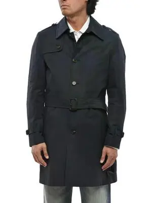 Corneliani Belted Trench Coat - Blue
