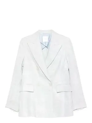 Eleventy Double-breasted Peak-lapel Blazer - Blue