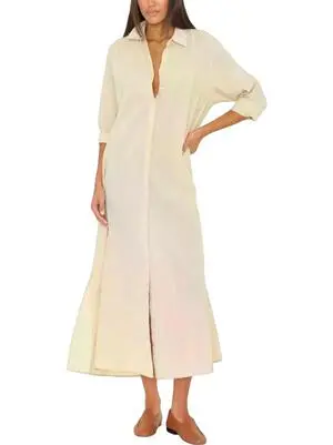 Xirena Boden Cotton-poplin Maxi Dress - Neutrals