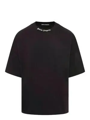 Palm Angels Logo-print Cotton T-shirt - Black