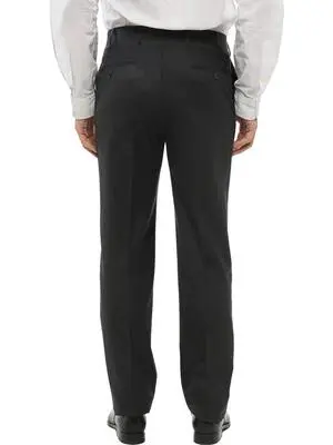 Corneliani Pressed Crease Virgin Wool Trousers - Grey