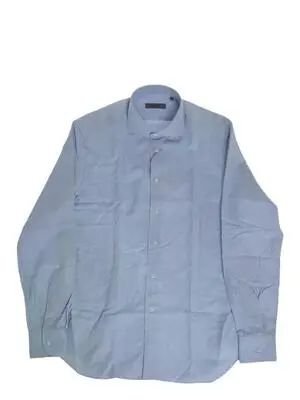 Corneliani French-collar Cotton Shirt - Blue