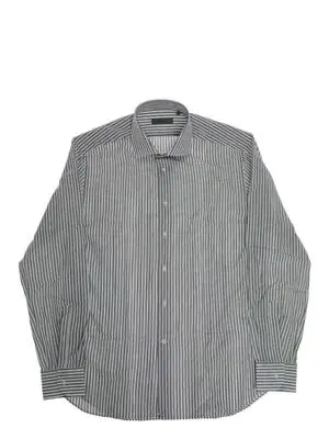 Corneliani Striped Cotton Shirt - Grey