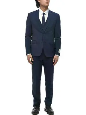 Corneliani Three-piece Single-breasted Suit - Blue