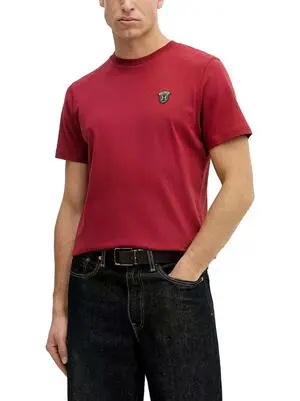 HACKETT LONDON Logo-patch T-shirt - Red