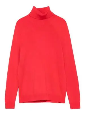 Eric Bompard Cashmere Roll-neck Sweater - Red
