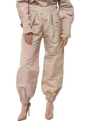 SUPER BLOND Silk Organza Balloon Trousers - Neutrals