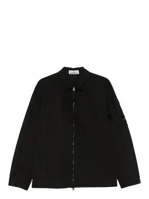 Stone Island Zip-fastening Overshirt - Black