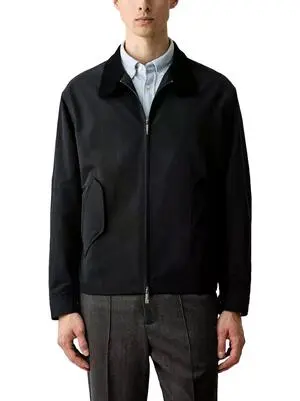 Emporio Armani High Collar Blouson Jacket - Blue