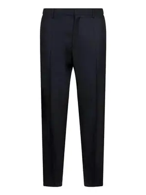 JIL SANDER Pressed Crease Tapered Trousers - Blue
