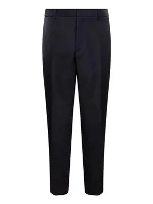 JIL SANDER Pressed Crease Tapered Trousers - Blue