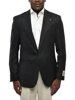 Corneliani Single-breasted Jetted-pocket Blazer - Black
