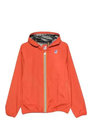 K-WAY Logo Patch Hooded Jacket - Orange