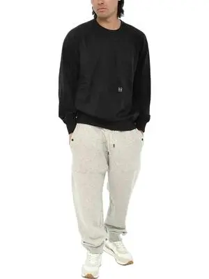 Woolrich Zip-pocket Crew-neck Sweater - Black