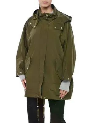 Woolrich Detachable Hood Zip-up Jacket - Green