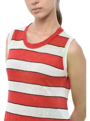 Woolrich Striped Sleeveless Maxi Dress - Red