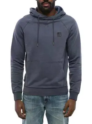 Woolrich Brushed Cotton Drawstring Hoodie - Blue
