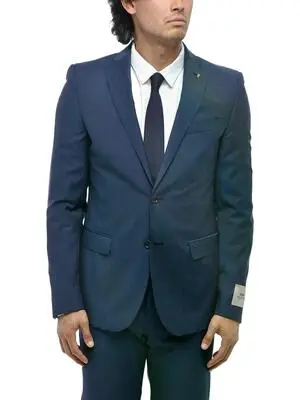 Corneliani Cc Collection Single-breasted Virgin Wool Suit - Blue