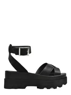 ALTERCORE Zoe Buckle-fastening Platform Sandals - Black