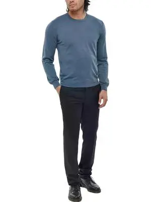 Corneliani Crew Neck Long Sleeve Sweater - Blue