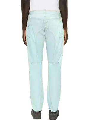 Dsquared2 Panelled Contrast-stitch Trousers - Blue
