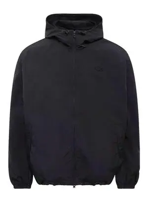 DIESEL® J-askott Logo Patch Zip-up Hooded Jacket - Black