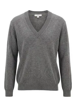 Malo V-neck Cashmere Sweater - Grey