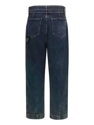 Giorgio Armani High-waisted Belted Jeans - Blue
