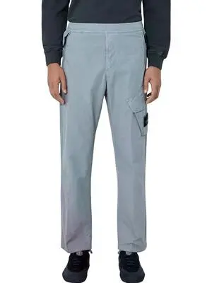 Stone Island Cargo Pants With Elasticated Waistband - Blue