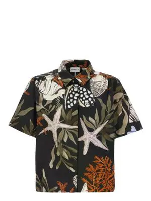 Marella Short-sleeve Printed Shirt - Black