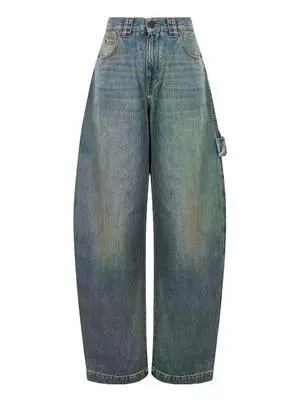 DARKPARK Faded Hammer-loop Jeans - Blue