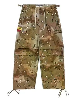 VALE FOREVER Rothsco Camouflage Cargo Pants With Drawstring Cuffs - Brown